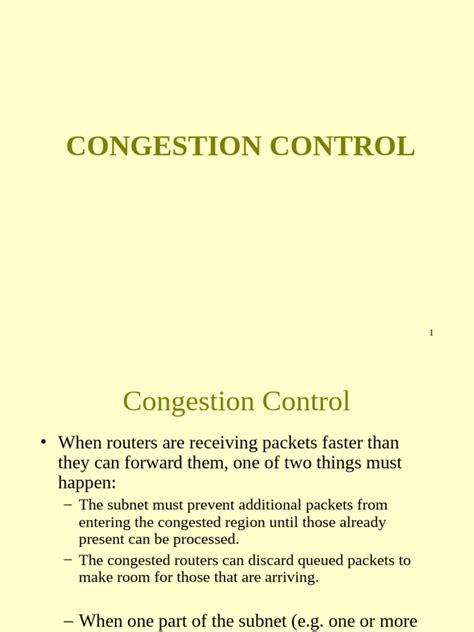 Unit Iii Congestion Control Pdf Network Congestion Network