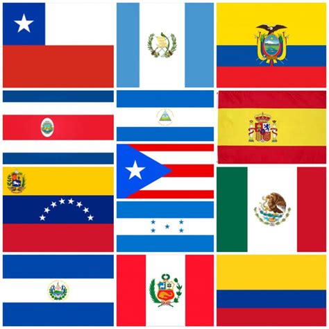 Hispanic Flags Printable