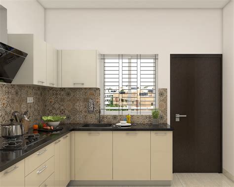 Low Maintenance Modular L Shape Kitchen Design Livspace