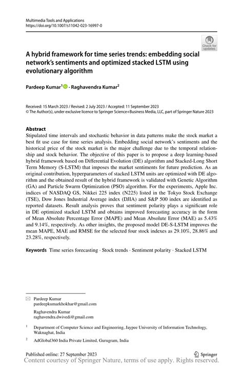 a hybrid framework for time series trends embedding social network s