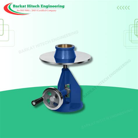 Flow Table Hand Operated Concrete Testing Instrument Manufacturer