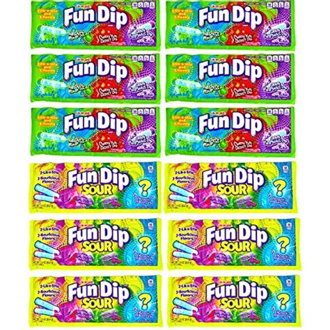 Fun Dip Candy Bulk Variety Pack 14 Ounce Sour And Classic Fun Dip