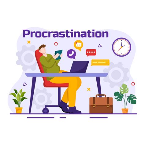 12 Procrastination Vector Illustration Masterbundles