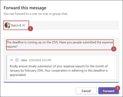 How To Forward Chats In Microsoft Teams