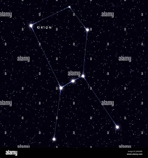 Orion Constellation Map Map Of Orion Constellation Hi Res Stock