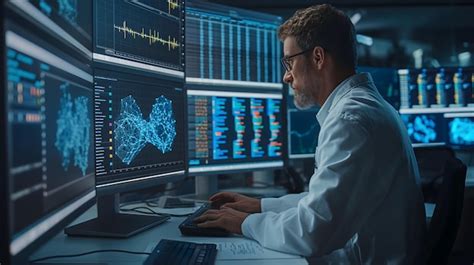 Premium Photo Data Analyst Working With Advanced Visualization Tools