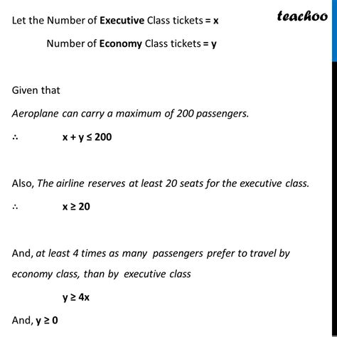 linear programming class 12 case based mcq an aeroplane can carry