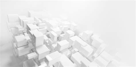 Premium Photo Abstract White Cubes Background