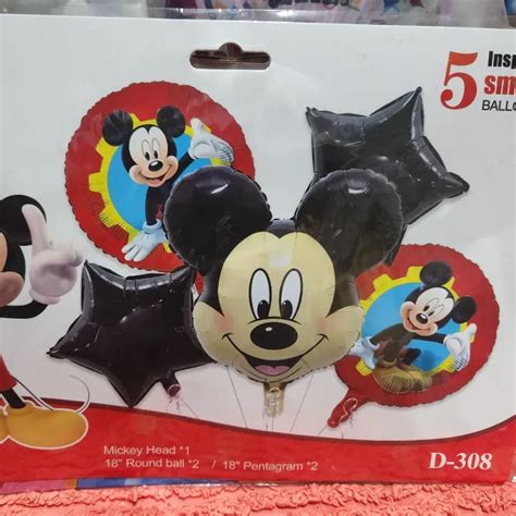 Set De 5 Globos Inflables Mickey Mouse Set De 5 Globos Inflables