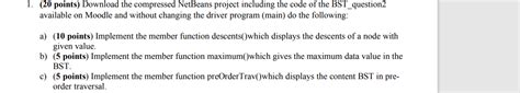 Solved This Class Implements A Binary Search Tree