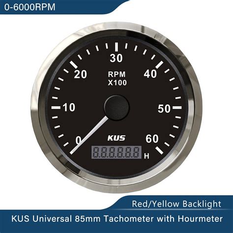 Kus 85mm Tachometer Drehzahlmesser Umdrehung Meter Grandado