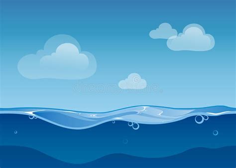 How To Draw A Cartoon Ocean Background
