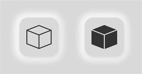 Premium Vector Cube Icon Geometric Object Illustration Symbol Cubic Vector