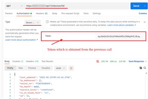 Api Token Usage In Details Device42 Support Portal