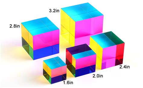 Ikeelo Color Cube 70mm With Stand Magic Color Mixing