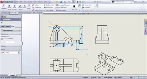 Tutorial Generating Drawing From The Existing Part In Solidworks