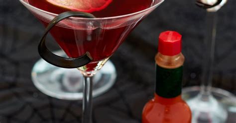 Red Fire Cocktail Easy Brandy Cocktail For Halloween House And Garden
