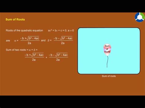 sum of roots quadratics quadratic equation fundamental theorem of