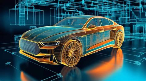 Premium Ai Image Automotive Engineer Uses Digital Tablet With