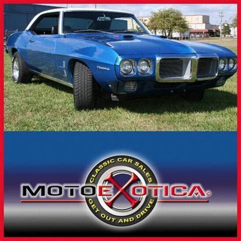 1969 Pontiac Firebird Blue Motoexotica Classic Cars