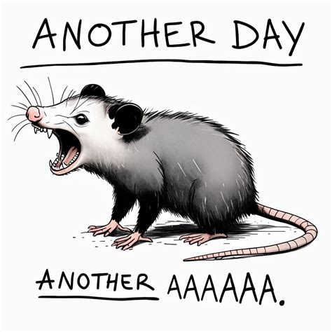 Crazy Possum Cartoon