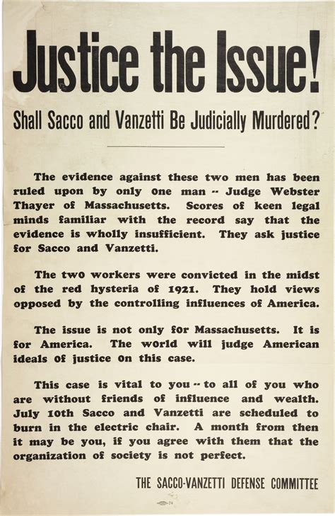 Sacco And Vanzetti 1921 Gilder Lehrman Institute Of American History