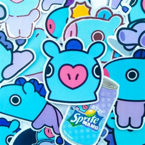 Jual Mang Bt21 Removable Sticker Pack Include 18 Pcs Shopee Indonesia