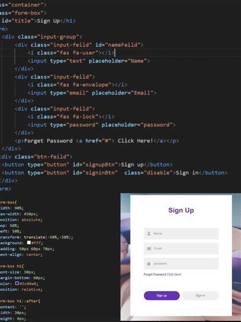 Created A Dynamic Web Form Using Html Css And Javascript Vndna