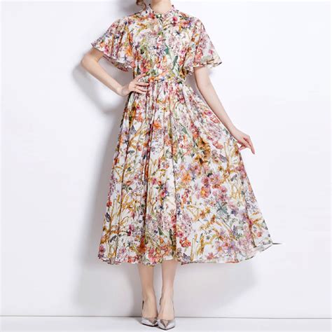 헤레이스 러블리 프릴소매 나염 원피스ymsh24ss951