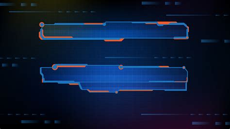 청록미래의 블루 빛나는 기술 공상 과학 소설 프레임 허드 Ui 하부 세 번째 버튼 바 0명에 대한 스톡 벡터 아트 및 기타 이미지 0명 Brand Name Video