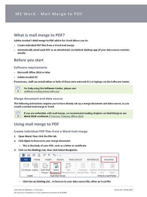 Ms Word Mail Merge Pdf Pdf Microsoft Outlook Microsoft Word