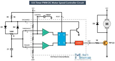 Servo Motor Control Circuit Using 5555 Timer Ic Wiring Diagram