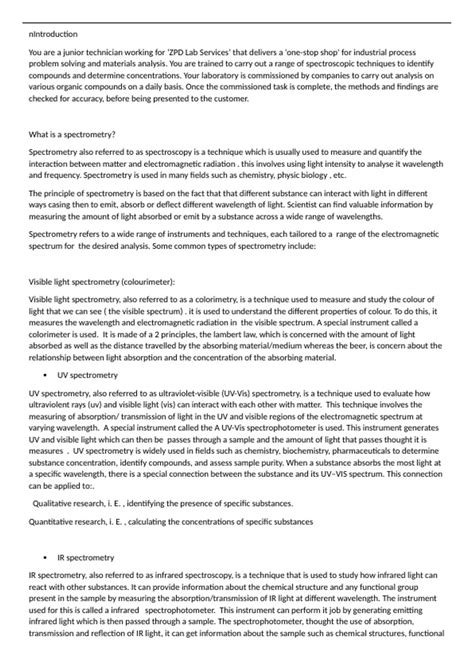 Applied Science Unit 19 B Chemistry Distinction Level Stuvia Uk