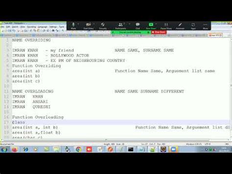 ICSE Std X Java Programming Day Function Overloading YouTube