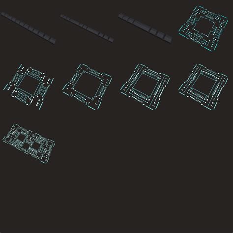 Pcb Kitbash 01 3d Model By Kallie5103