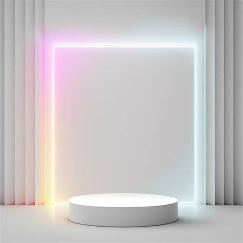 Premium Photo Abstract White Geometric 3d Background