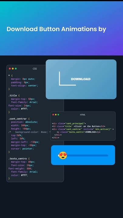 Download Button Animation V2 Shorts Html Css Htmltutorial Animation Youtube