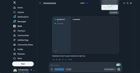 XAI To Add Attachment Support In DeepSearch For Grok On X