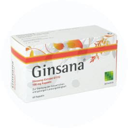 Ginsana (Ginseng-Extrakt G 115) 100 mg Kapseln 60 Stk.