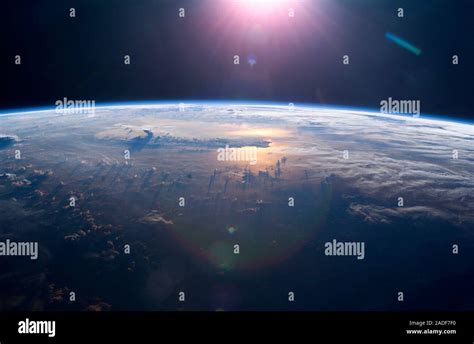 Thundercloud Over The Pacific Ocean Seen From The International Space