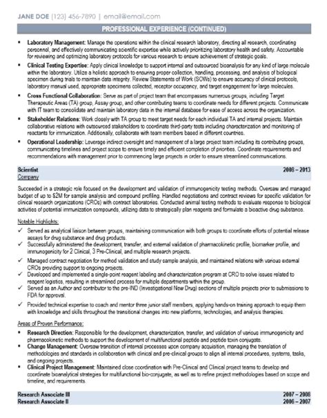 Clinical Research Lead Resume Sample And Template