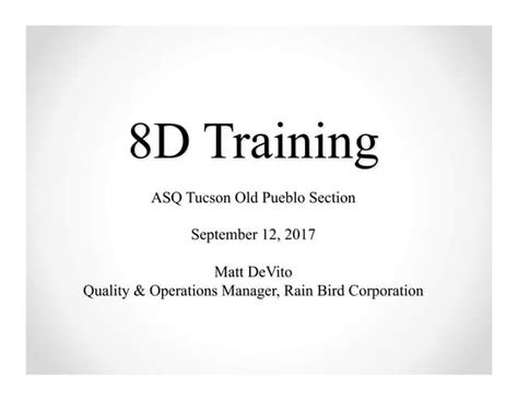 8d Analysis Presentation Pdf 8d Analysis Presentation Pdf