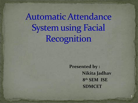 Pdf Automatic Attendance System Using Facial Recognition Dokumentips