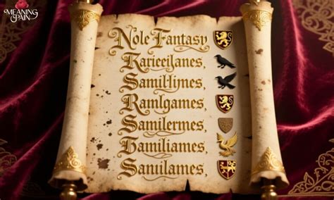 600 Fantasy Royal Last Names For A Noble And Legendary Touch