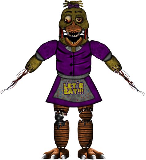 Fnaf Plus Withered Chica By Ajosterio On Deviantart