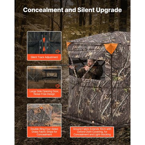 Vevor Portable Hunting Blinds 58x58x67 In 270° 360° View
