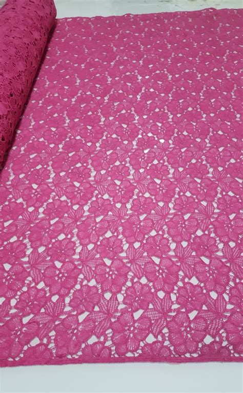 Renda Guipir Pesada Pink Só Tecidos Todo Site Em 12x Sem Juros