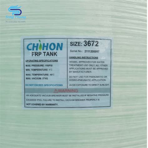 3672 Frp Filter Tank