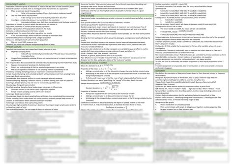 Gea Cheatsheet Gea100 Quantitative Reasoning With Data Nus Thinkswap