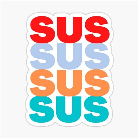 Youre Sus Sticker For Sale By Winner Store Redbubble